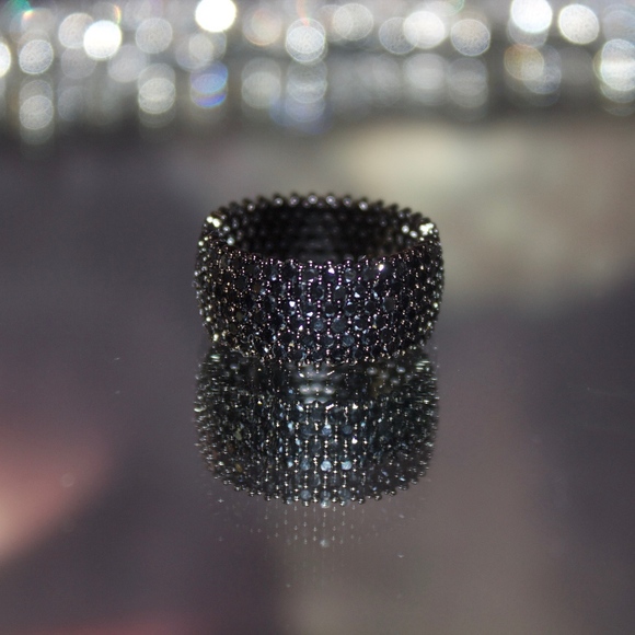 Jenna | Jewelry | Gorgeous Black Pave Ring | Poshmark